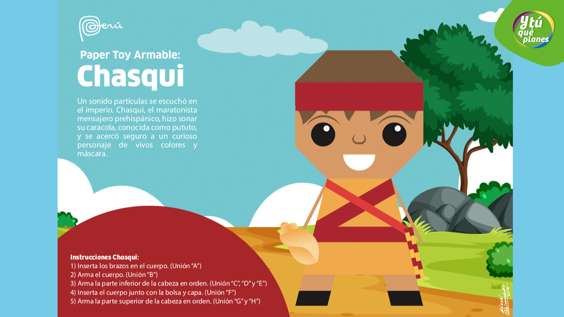 Chasqui | Paper Toys | Contigo Perú | Y tú qué planes?