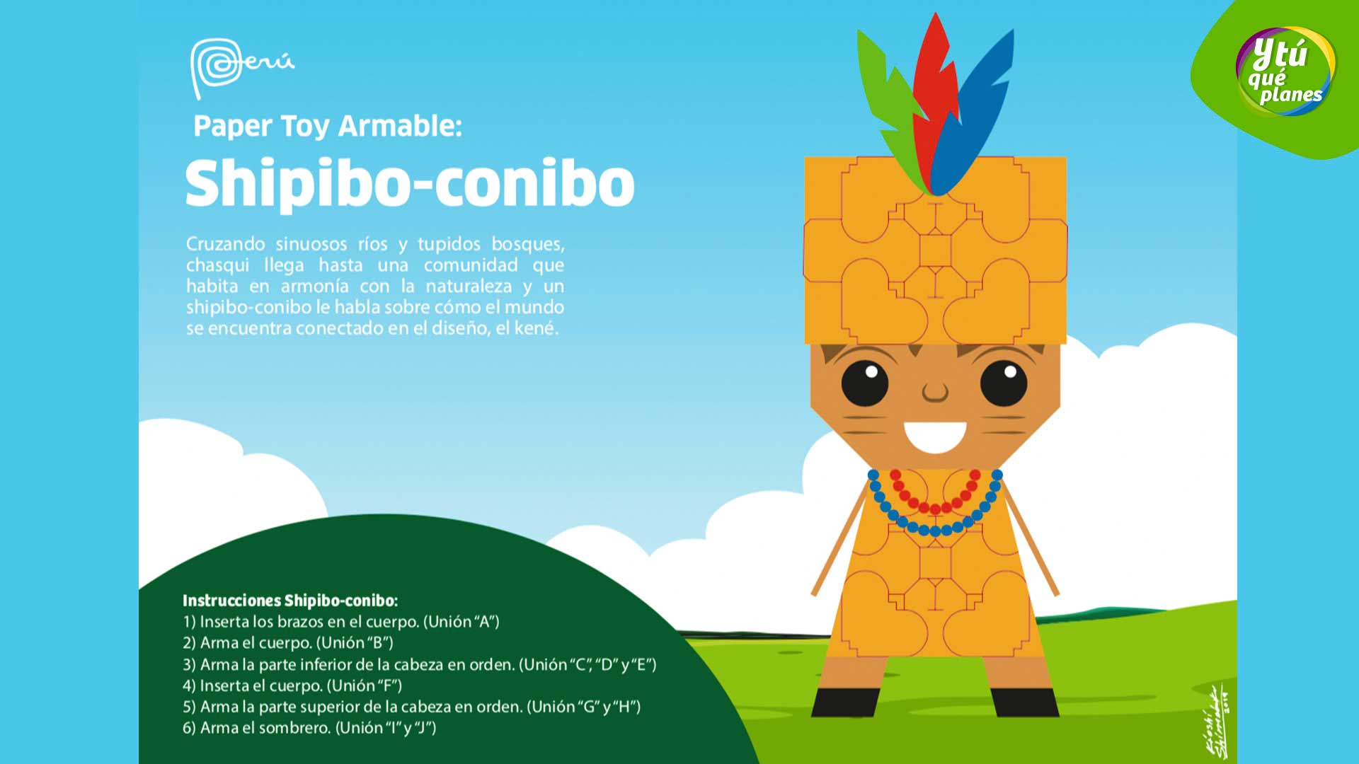 Shipibo | Paper Toys | Contigo Perú | Y tú qué planes?
